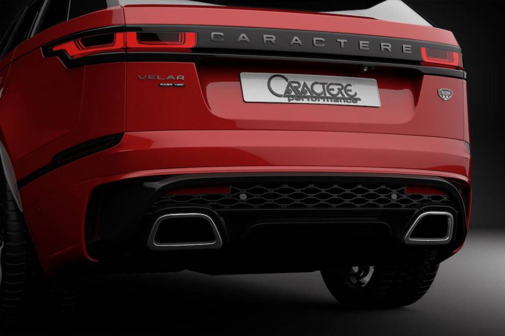 Caractere Rear Bumper with Two Visible Exhaust Tips, fits Range Rover ...