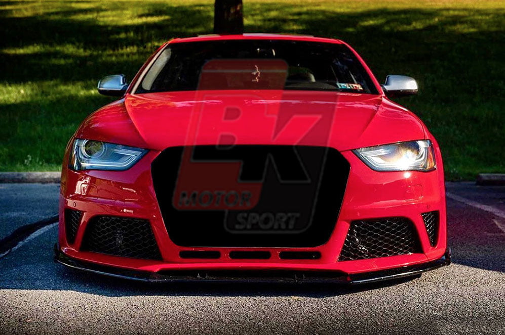 BKM Front Bumper Kit With Lip Fits Audi A4 S4 B8 5 BK Motorsport BKM Front Bumper Kit With Lip Fits Audi A4 S4 B8 5 BK Motorsport