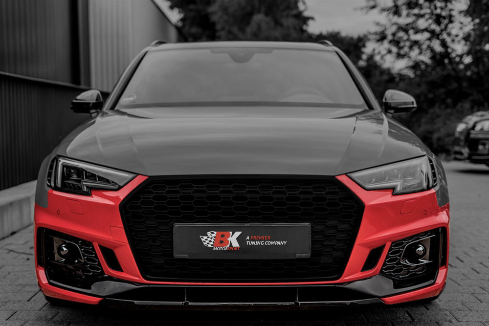 BKM Front Bumper Kit RS4 Style Fits Audi A4 S4 B9 0 BK Motorsport