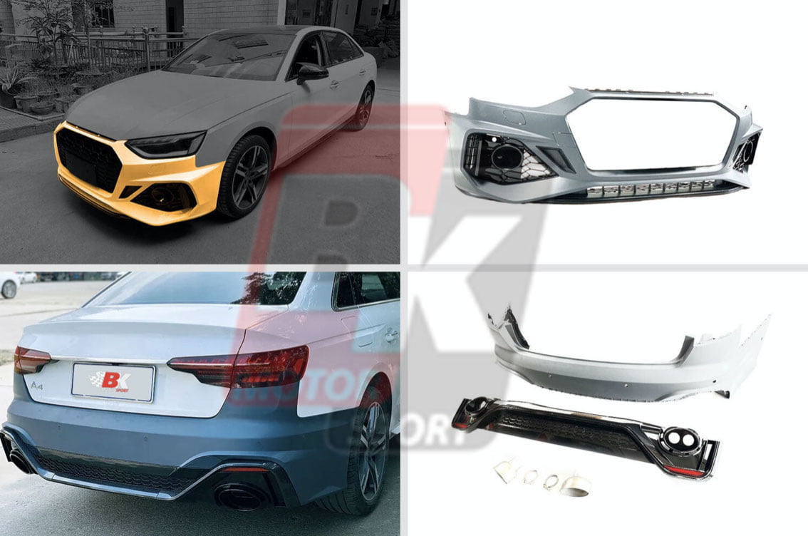 BKM Body Kit RS Style Fits Audi A4 S4 B9 5 BK Motorsport BKM Body Kit RS Style Fits Audi A4 S4 B9 5 BK Motorsport