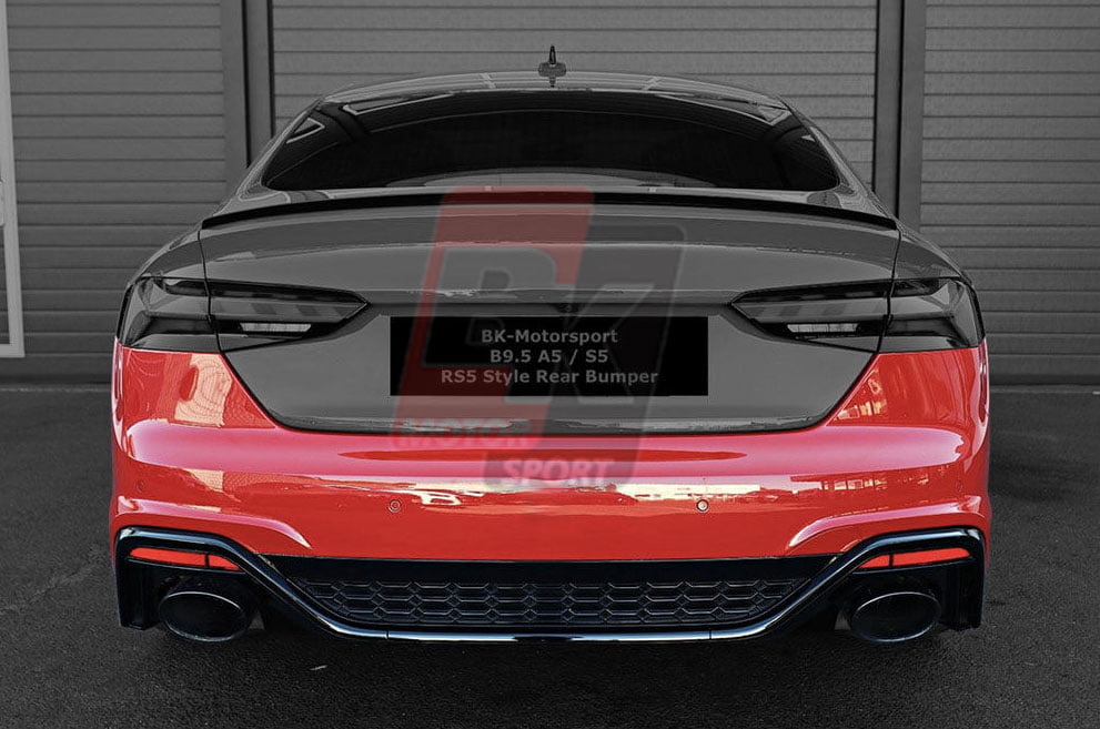 BKM Rear Bumper Kit RS5 Style Fits Audi A5 S5 B9 5 BK Motorsport BKM Rear Bumper Kit RS5 Style Fits Audi A5 S5 B9 5 BK Motorsport