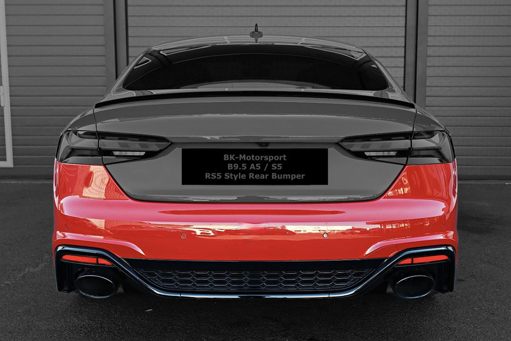 BKM Rear Bumper Kit RS5 Style Fits Audi A5 S5 B9 5 BK Motorsport BKM Rear Bumper Kit RS5 Style Fits Audi A5 S5 B9 5 BK Motorsport